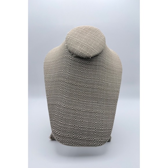 Storage & Organization | Beige Linen Fabric Necklace Display Bust Stand ...